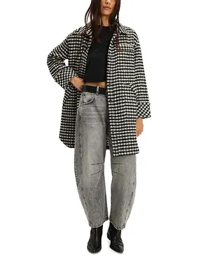Free People Houndstooth Shirt