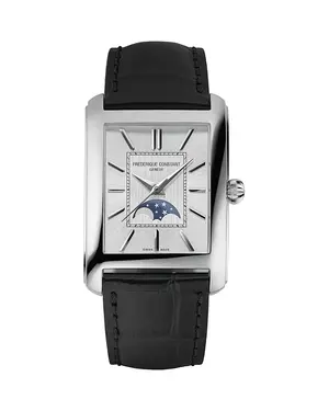 FREDERIQUE CONSTANT Classics Carree Moonphase Watch - White/blue
