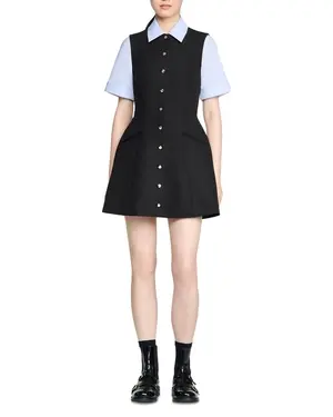 Sandro Two In One Mini Dress