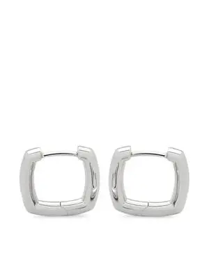 Tom Wood Square Hoop Earrings - Grey