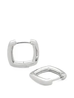 Tom Wood Square Hoop Earrings - Grey