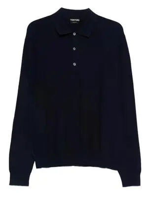 TOM FORD Long-sleeve Polo Shirt