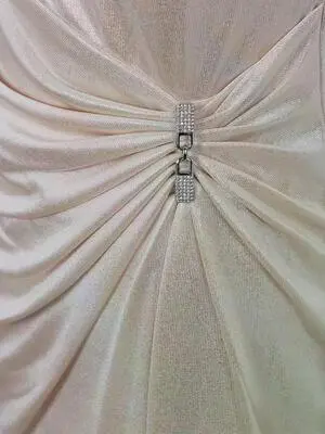 Ralph Lauren Ruched Embellished Dress - Neutrals