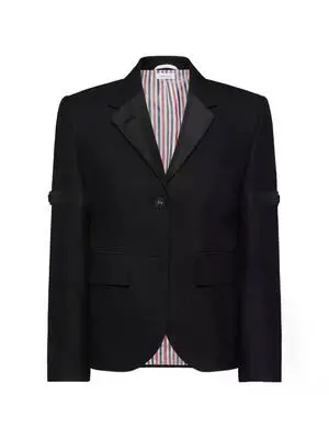 Thom Browne Button Blazer - Black