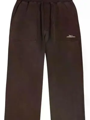 TEN C Patch-pocket Split Sweatpants - Brown