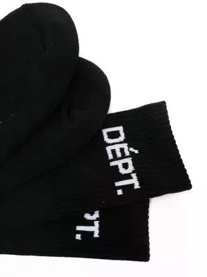 GALLERY DEPT. Logo Socks - Black