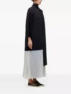 OSKLEN Pleated High-neck Midi Dress