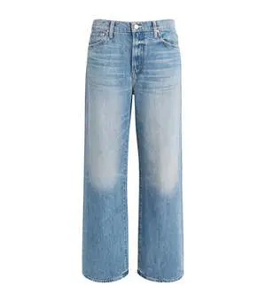 Faded Rigid Denim Jeans