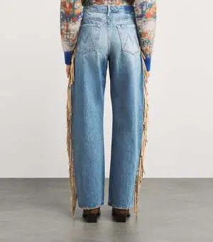 MOTHER The Half-pipe Fringe Jeans