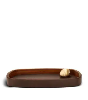 Assouline Leather Pebble Trinket Tray