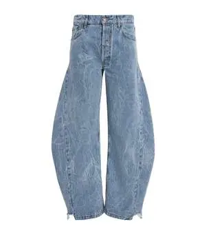 A.W.A.K.E. Mode Distressed Balloon Jeans