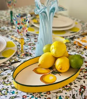 LES-OTTOMANS Iron Lemon Tray