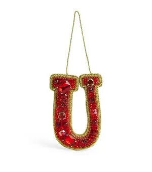 TINKER TAILOR Embellished U Tree Decoration - Red