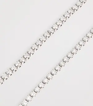 Shay Gold And Diamond Threads Tennis Choker - White