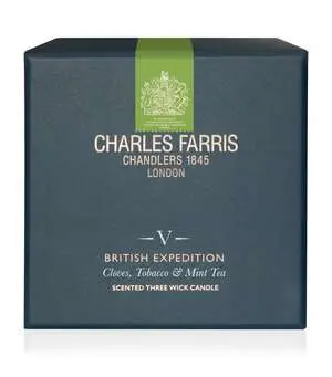 CHARLES FARRIS British Expedition Scented Candle - Blue
