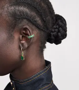 Shay Yellow And Emerald Ear Cuff