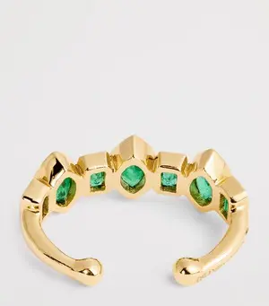 Shay Yellow And Emerald Ear Cuff