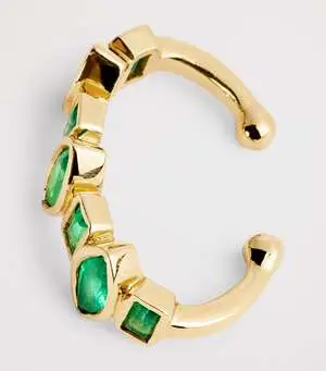 Shay Yellow And Emerald Ear Cuff