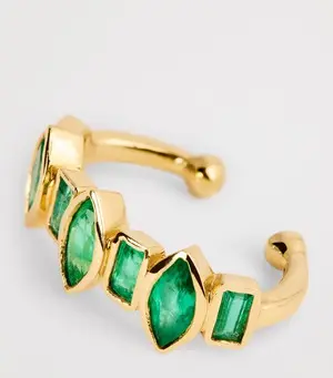 Shay Yellow And Emerald Ear Cuff