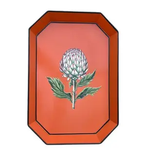 LES-OTTOMANS Iron Artichoke Tray - Grey