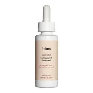 HIMS & HERS Extra Strength Hair Regrowth Solution 5% Topical Minoxidil Treatment - Beige