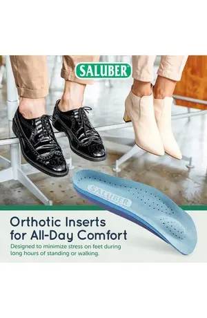 SALUBER Premium Three-quarter Length Orthotic Insole