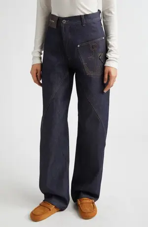 Jw Anderson Medium Wash Jeans For Women