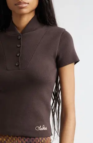 SIEDRES Mollie Embroidered Logo Cotton Polo
