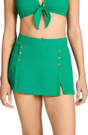 Robin Piccone Swim Cover-up Skirt - Emerald