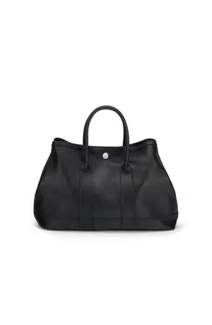 EZRA ARTHUR Audrey Soft Steer Leather Top Handle Bag - Black