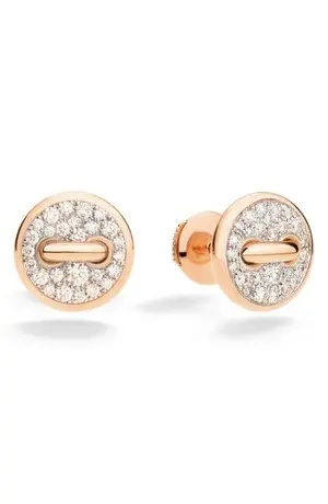 Pomellato Pom Pom Diamond Stud Earrings - Rose Gold