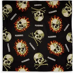 PLEASURES Skull Bandana - Black