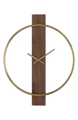 RENWIL Avigail Brushed Iron Wall Clock - No Color