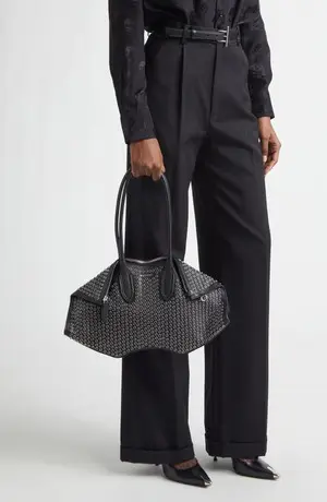 Alexander McQueen Manta Grommet Leather Handbag
