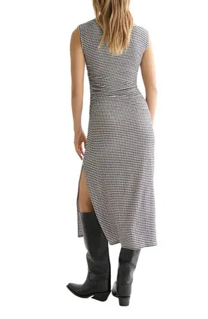 Scotch & Soda Asymmetric Neck Gingham Dress