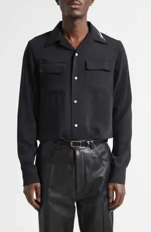 Amiri Rounded Flap Pocket Button-up Shirt
