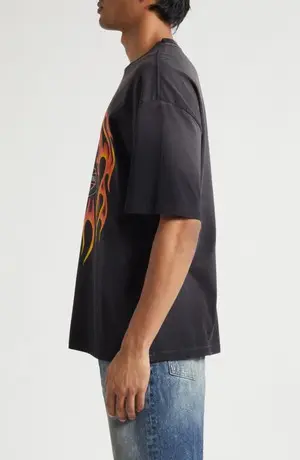 Amiri Oversize Splice Graphic T-shirt