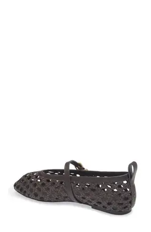 Rag & Bone Spire Woven Mary Jane Flat - Dark Purple