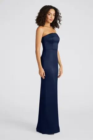 Theia Gaia Strapless Column Gown
