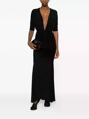 Tove V-neck Ruched Maxi Dress