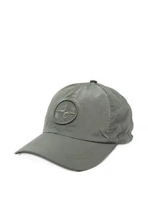 Stone Island Logo Baseball Cap - Green