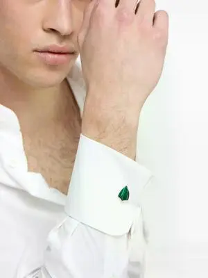 Mateo Shield Malachite Cufflinks