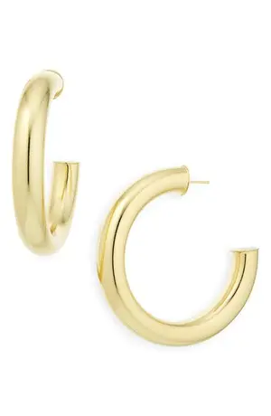 Éliou Kayo Oversize 18k Plate Hoop Earrings - Gold