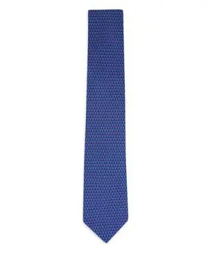 FERRAGAMO Patterned Neck Tie - Blue