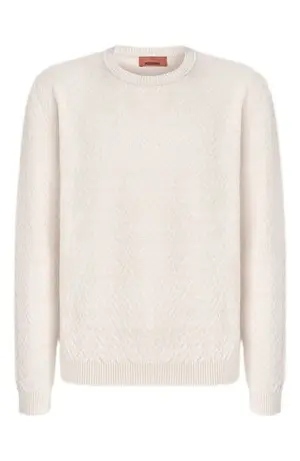 Missoni Crew-neck Pullover With Chevron Pattern