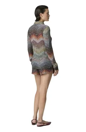 Missoni Viscose Lamé Blend Shirt With Sequins