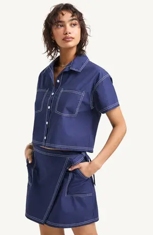 Vitamin A® Ashley Wrap Mini Skirt