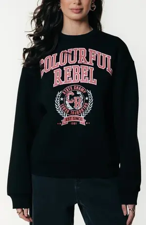 COLOURFUL REBEL Relaxed Fit Sweatshirt
