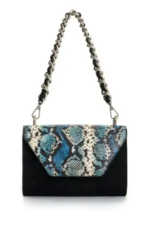 VELEZ Lili 2.0 Folia Leather Crossbody Bag - Blue