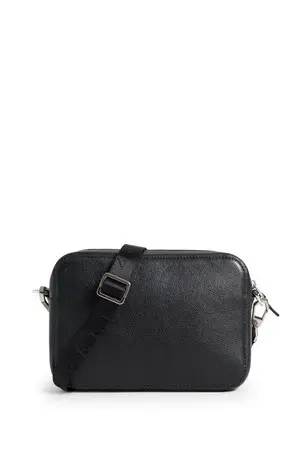 VELEZ Woven Leather Crossbody Bag